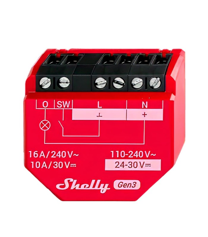 Micromódulo Inteligente Wi-Fi Shelly 1PM Gen 3